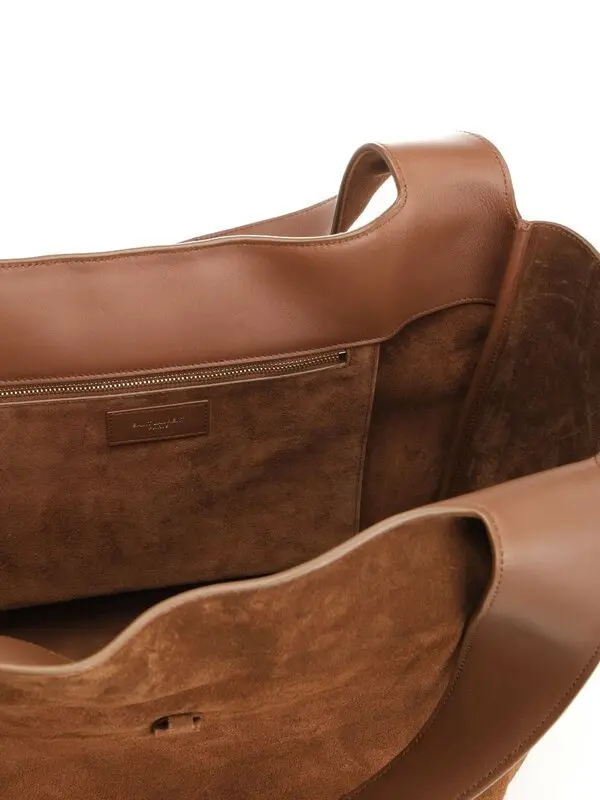 Saint Laurent Le 5 À 7 Bea Tote Bag - Brown