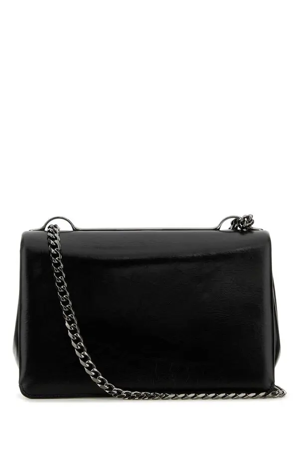 Valentino Garavani Medium Vlogo Leather Shoulder Bag
