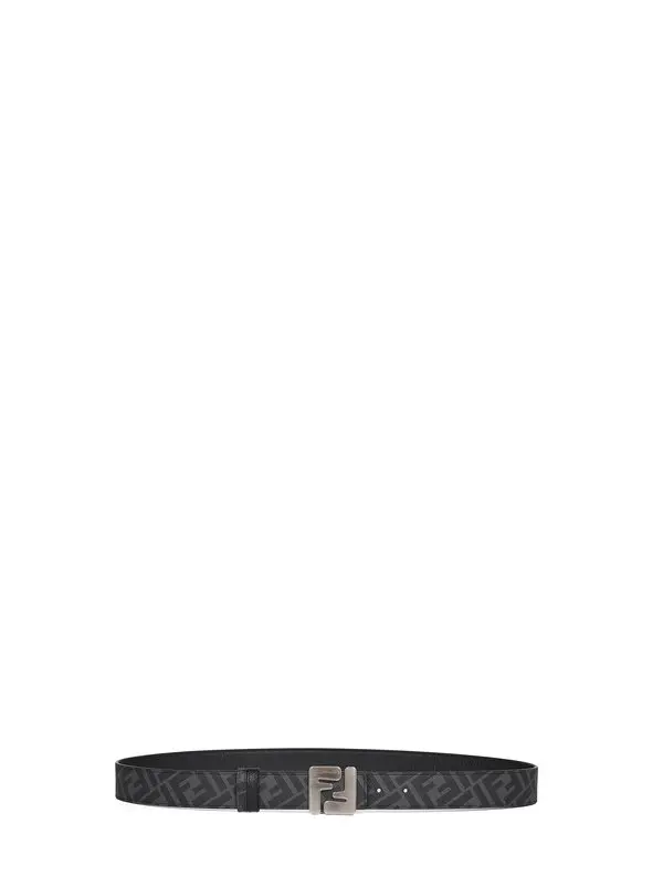 Fendi Ff Stud Buckle Reversible Leather Belt - Multicolor