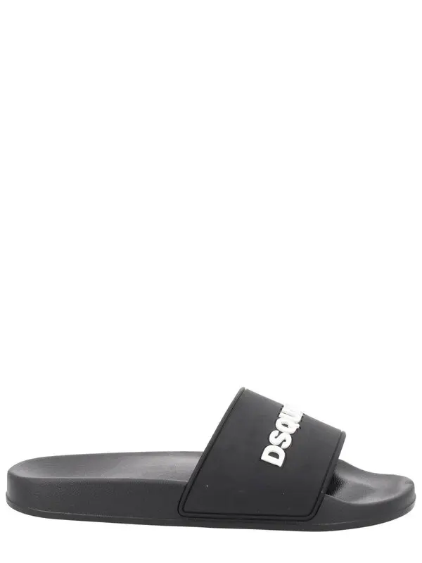 Dsquared2 Rubber Slides With Logo