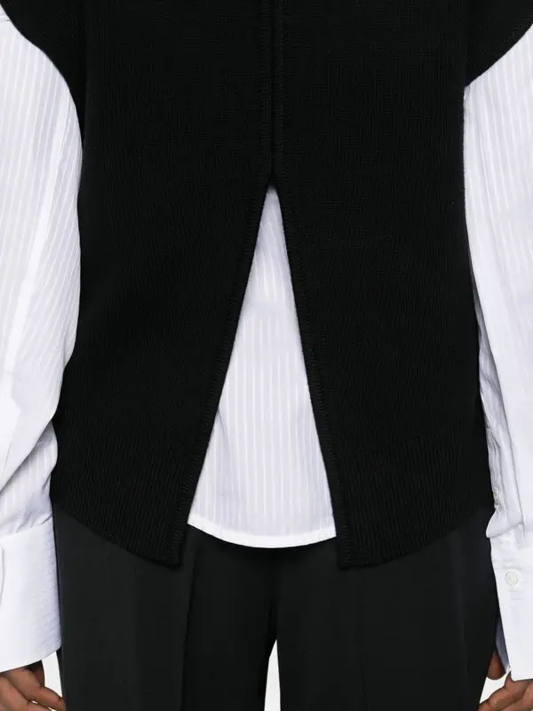 TOTEME Double Knit Roll Neck Vest - Multicolor