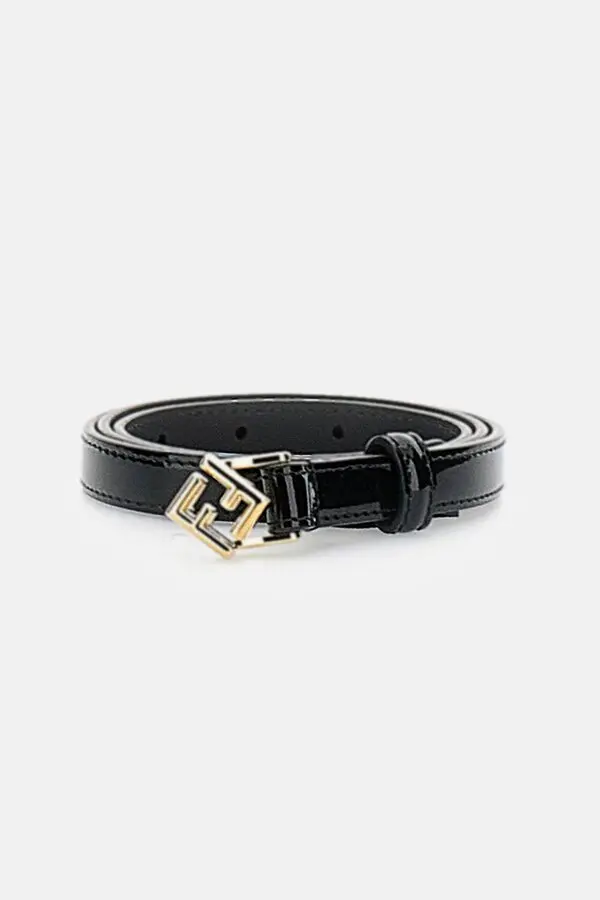Fendi Leather And Patent Leather Belt - Multicolor