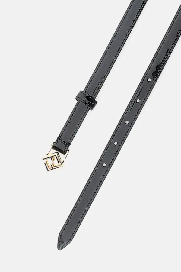 Fendi Leather And Patent Leather Belt - Multicolor