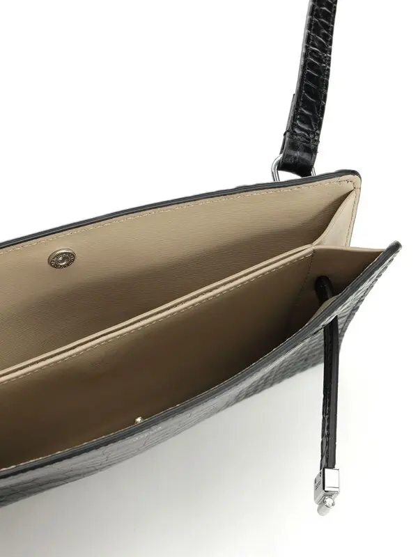 TOTEME Crocodile Effect Leather Shoulder Bag