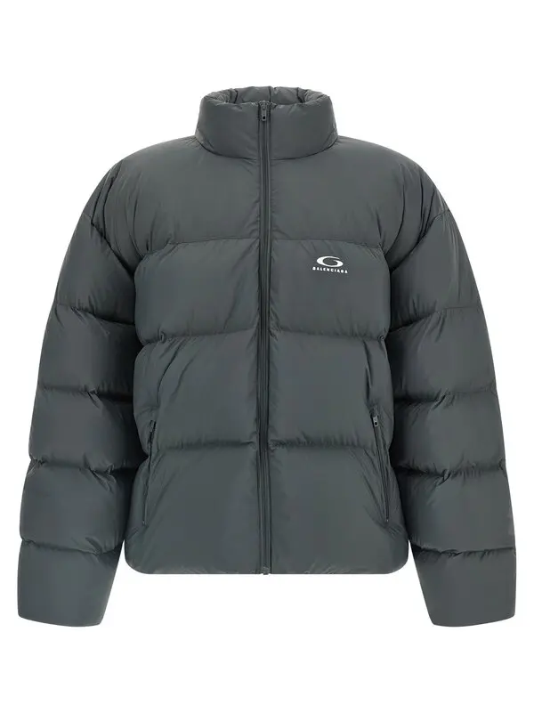 Balenciaga Standard Quilted Down Jacket - Gray