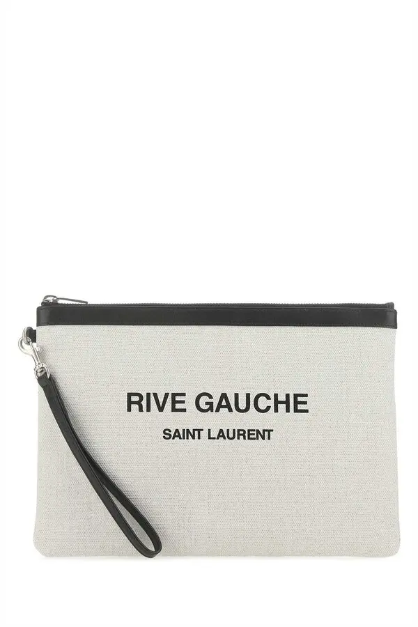 Saint Laurent Rive Gauche Clutch - Brown