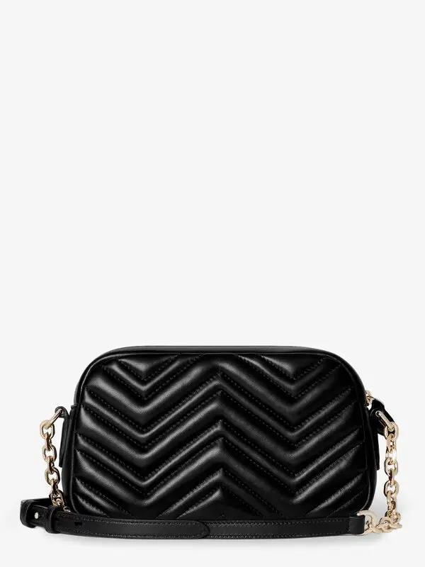 Gucci Gg Marmont Leather Camera Bag - Black