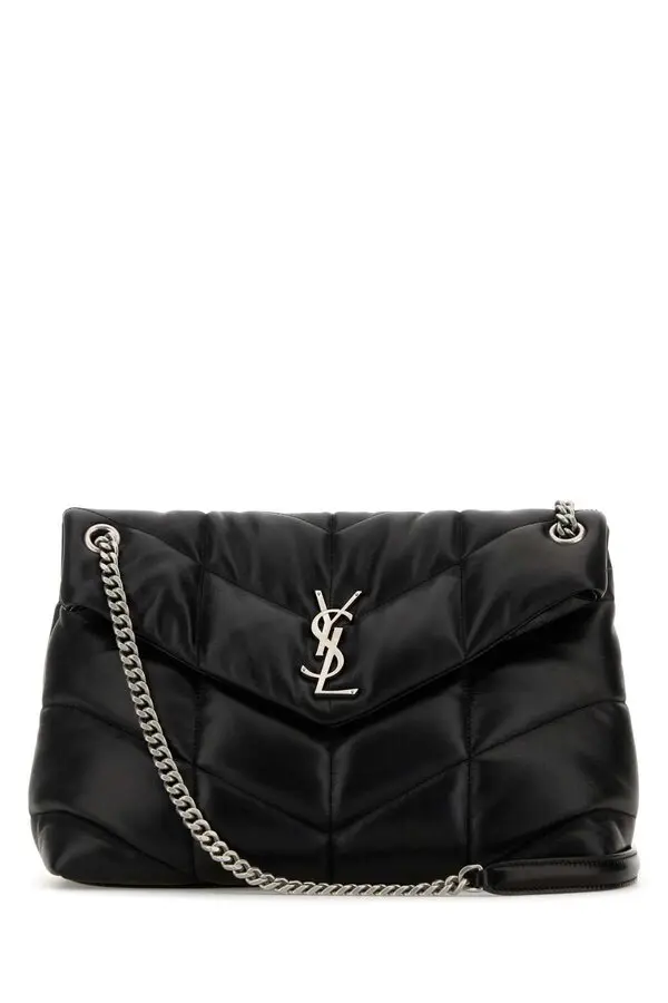 Saint Laurent Nappa Leather Medium Puffer Shoulder Bag - Black