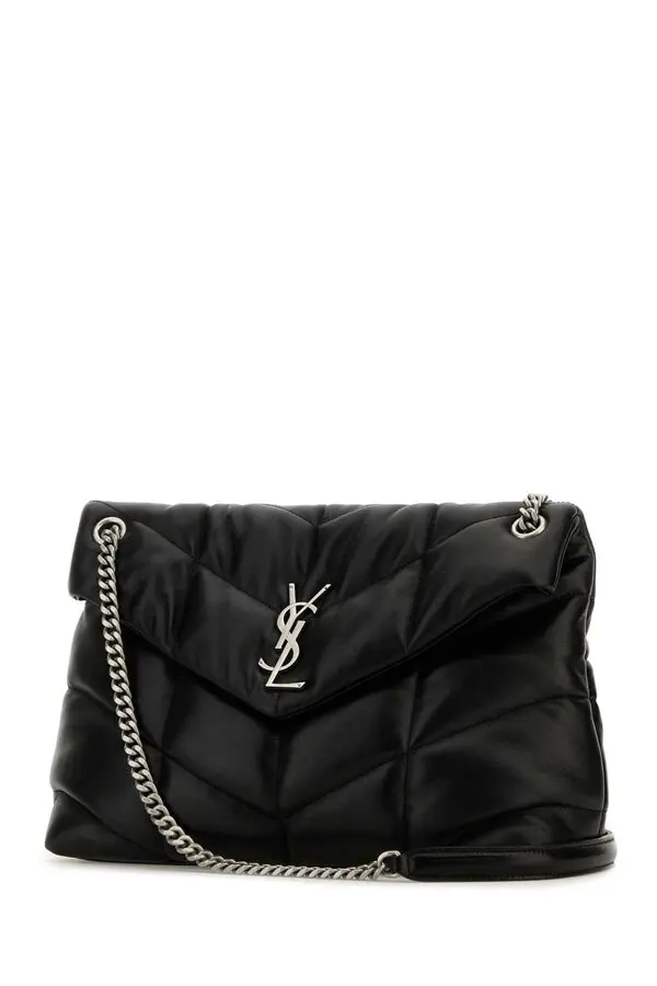 Saint Laurent Nappa Leather Medium Puffer Shoulder Bag - Black