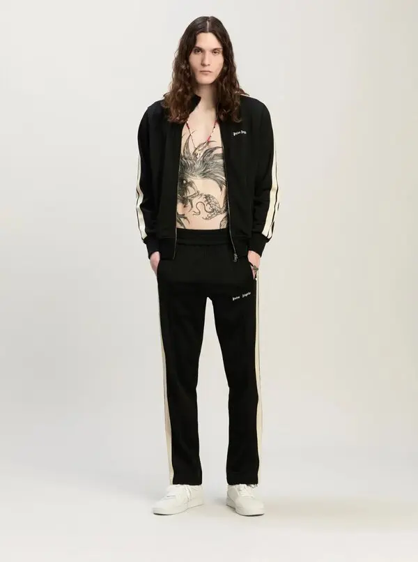 Palm Angels Classic Logo Technical Fabric Full Zip Track Jacket
