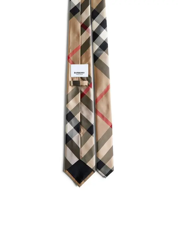 Burberry Cotton Check Neck Tie