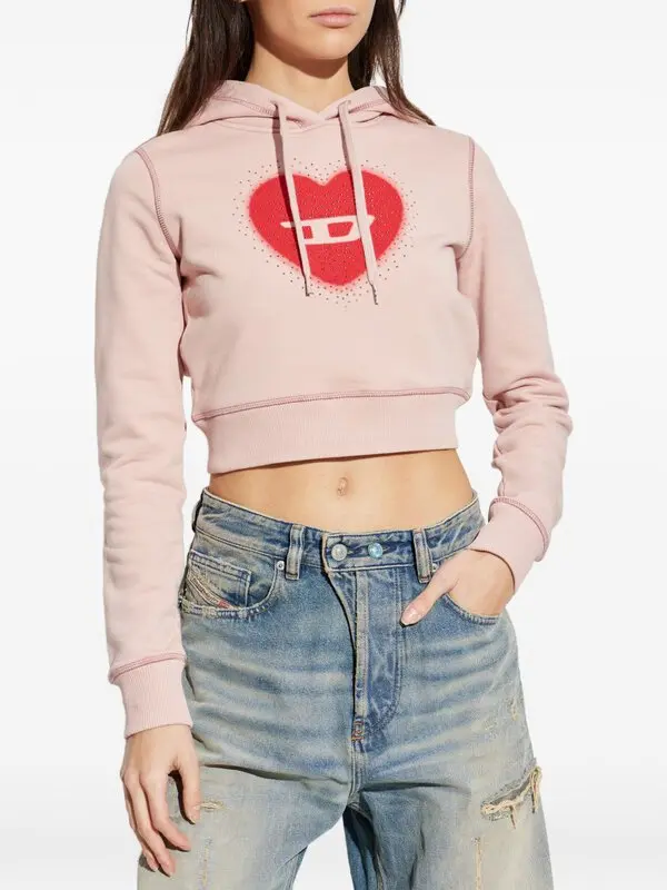 DIESEL® Heart Cotton Hoodie