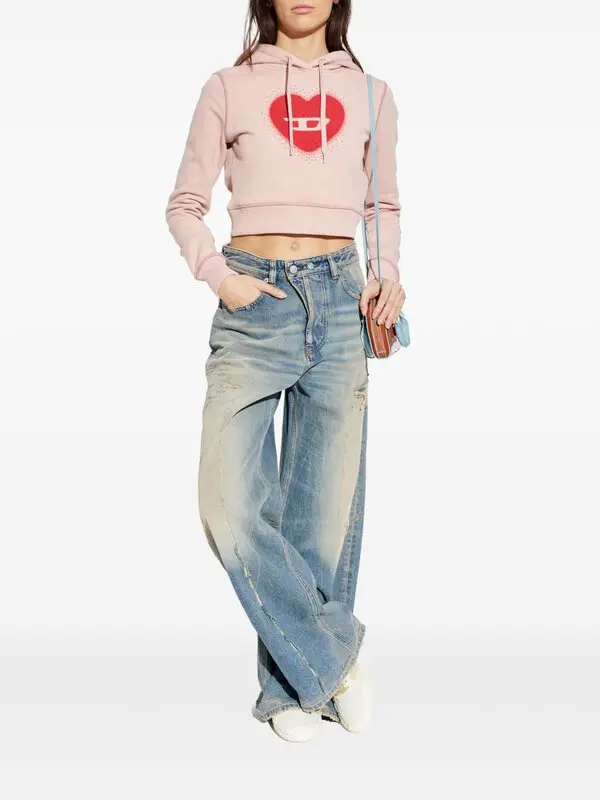 DIESEL® Heart Cotton Hoodie