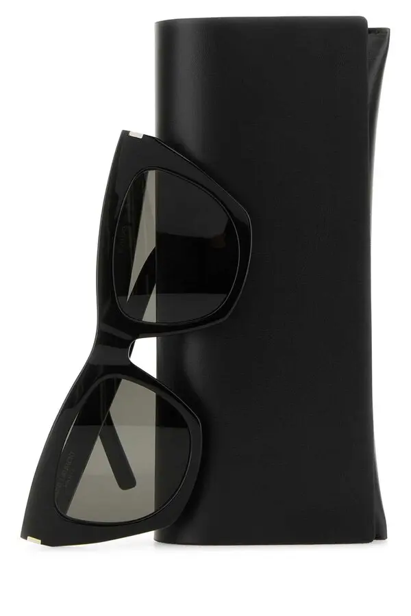Saint Laurent Acetate Cat Eye Sunglasses - Black