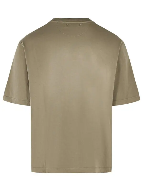 GOLDEN GOOSE Uisex Beige Cotton T-shirt