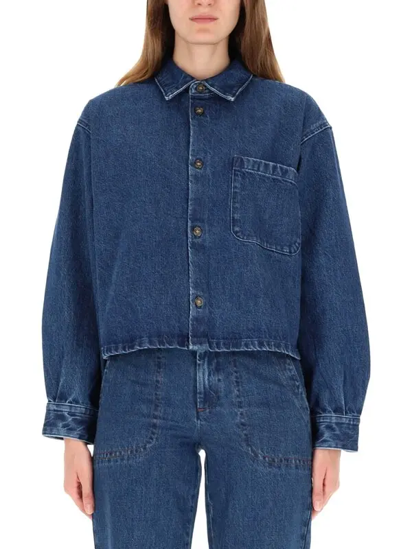 A.p.c. Samantha Organic Cotton Denim Shirt - Blue