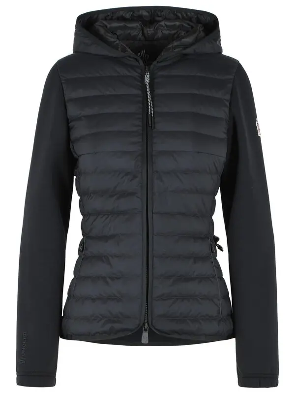 Moncler Padded Zip-up Hoodie In Polyester Blend