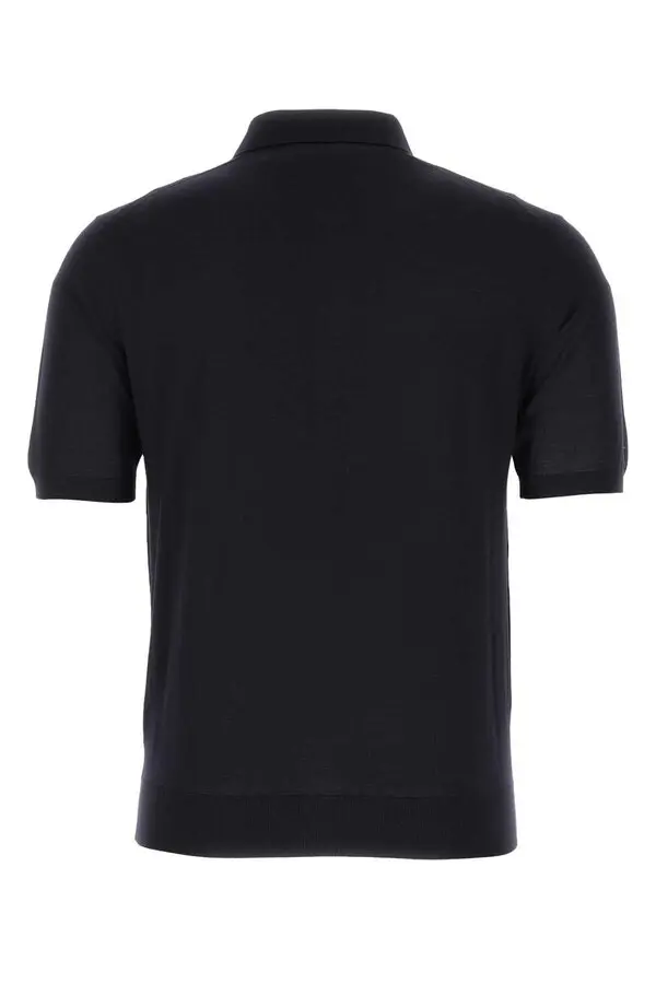 Prada Midnight Wool Polo Shirt