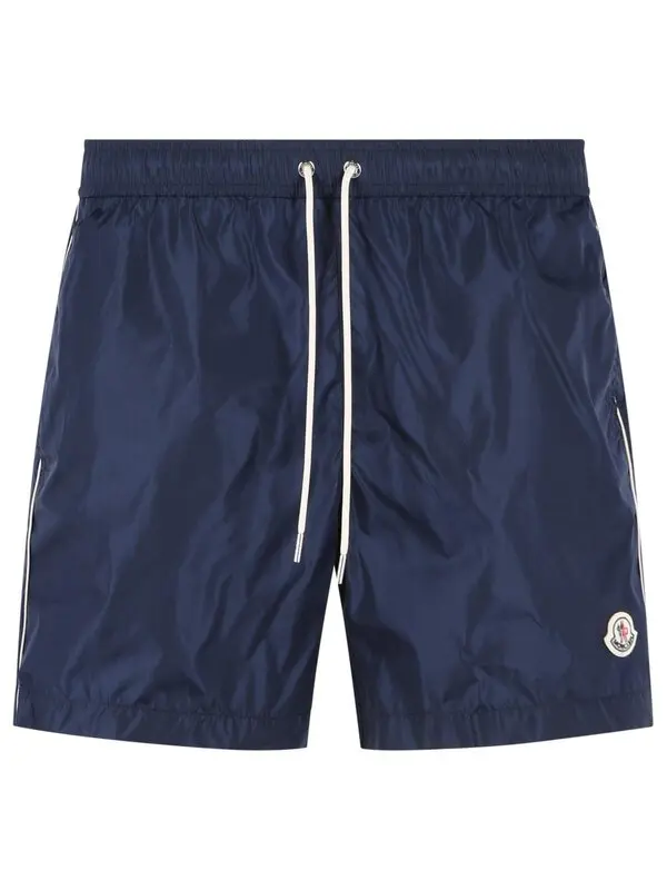 Moncler Navy Polyamide Swimsuit - Blue