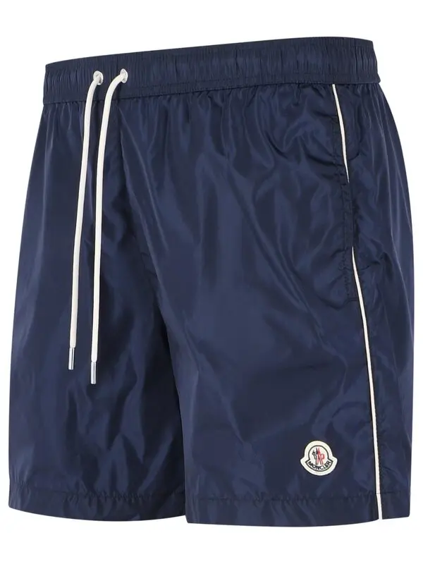 Moncler Navy Polyamide Swimsuit - Blue