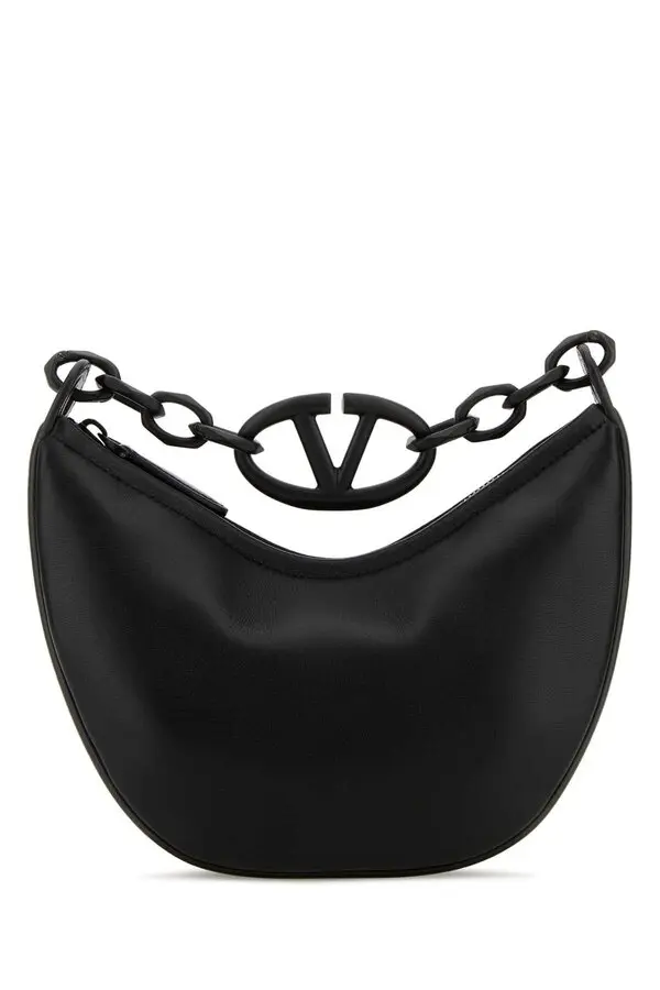 Valentino Garavani Vlogo Moon Hobo Handbag - Black