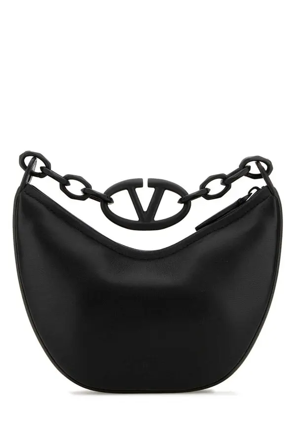 Valentino Garavani Vlogo Moon Hobo Handbag - Black