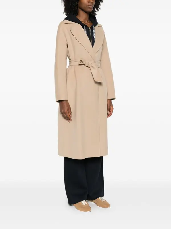 Max Mara Wool Long Coat - Multicolor
