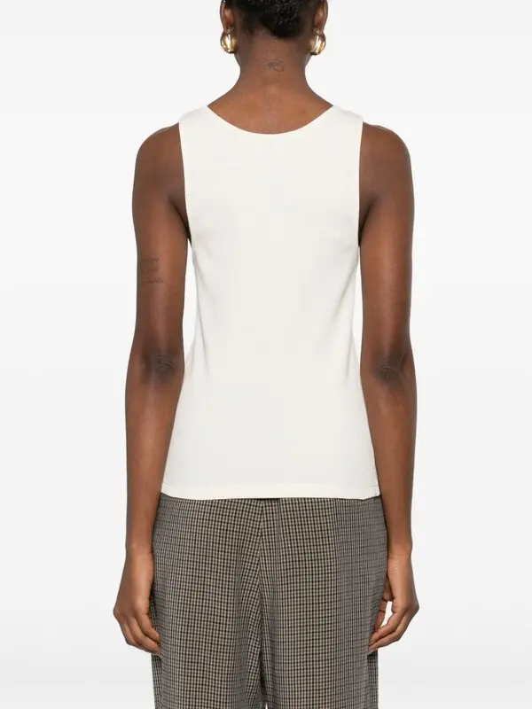Saint Laurent Logo Cotton Tank Top