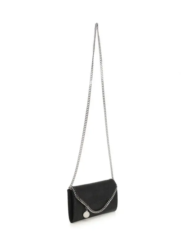 Stella McCartney Falabella Wallet Bag With Chain Strap - Black
