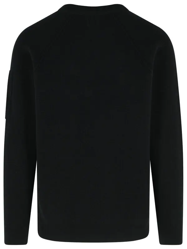 C.P. COMPANY Wool Blend Sweatshirt With Lens Detail