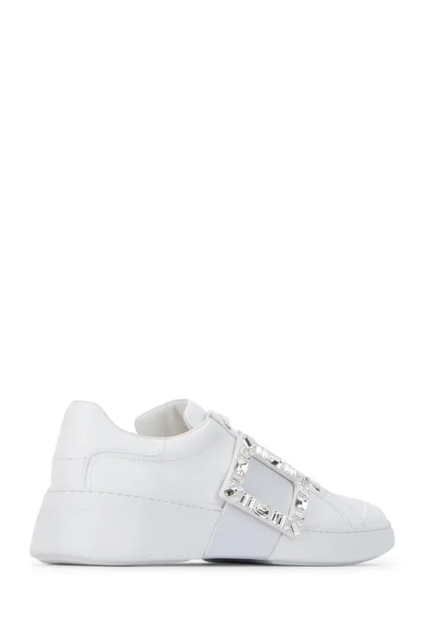 ROGER VIVIER Viv Skate Strass Buc Calfskin Sneakers - Multicolor