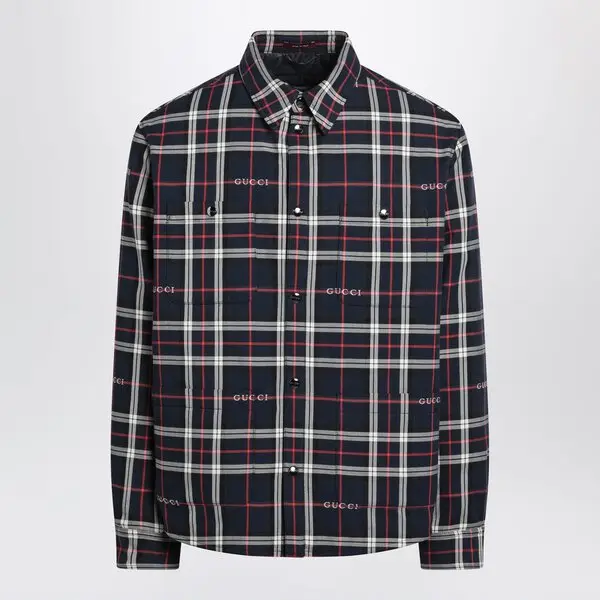 Gucci Cotton Jacquard Tartan Shirt