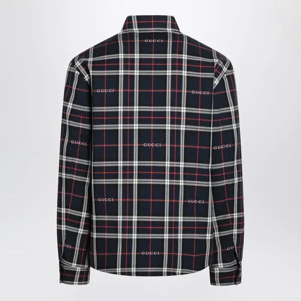 Gucci Cotton Jacquard Tartan Shirt