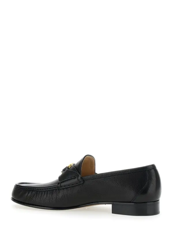 Valentino Garavani Leather Loafers With Vlogo Signature Detail