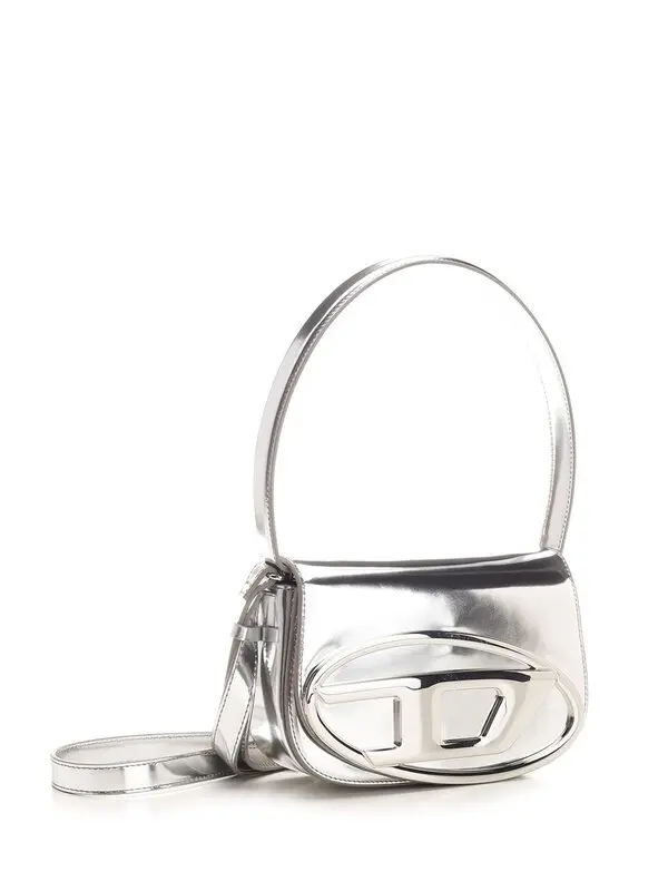 DIESEL® 1dr Bag In Shiny Cowhide Leather - Silver