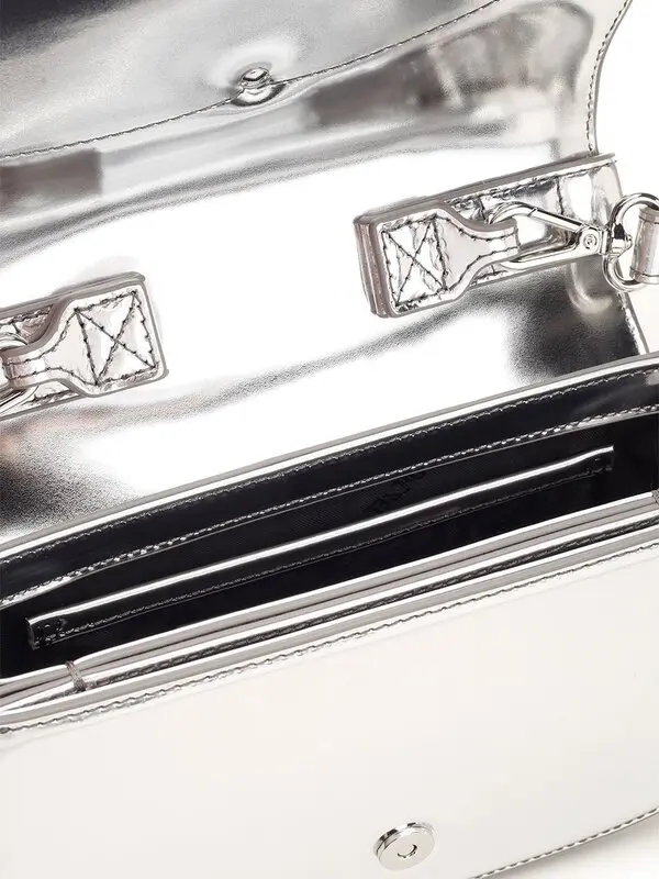 DIESEL® 1dr Bag In Shiny Cowhide Leather - Silver