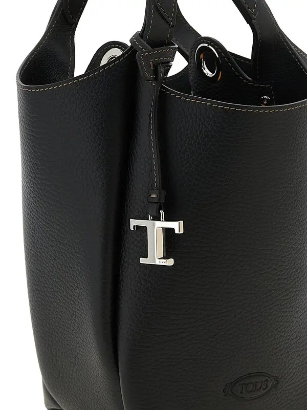 TOD'S Timeless Mini Bucket Bag - Black