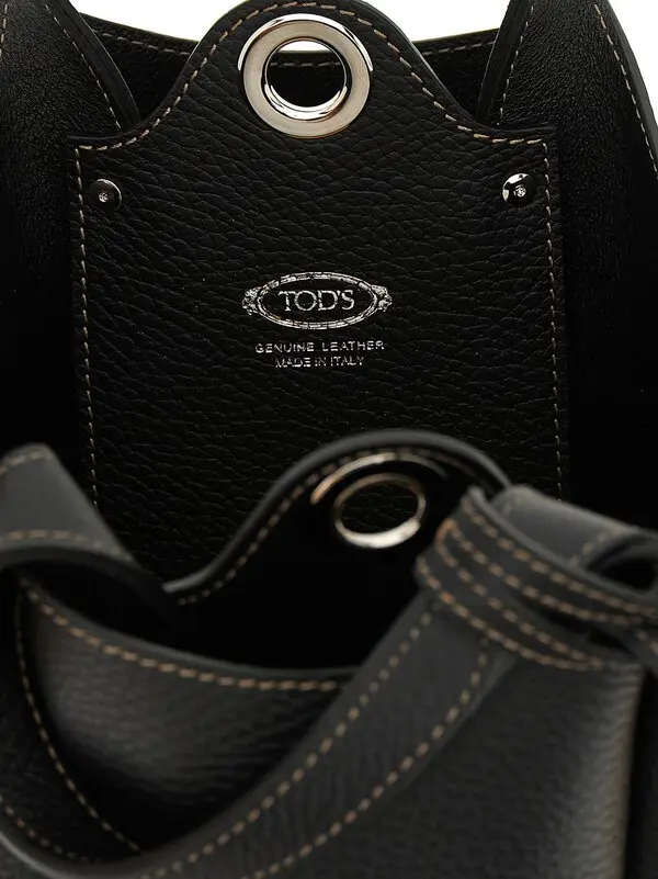 TOD'S Timeless Mini Bucket Bag - Black