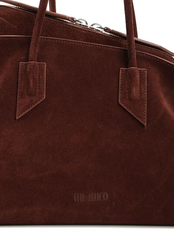 Attico La Passeggiata Medium Suede Bag - Brown