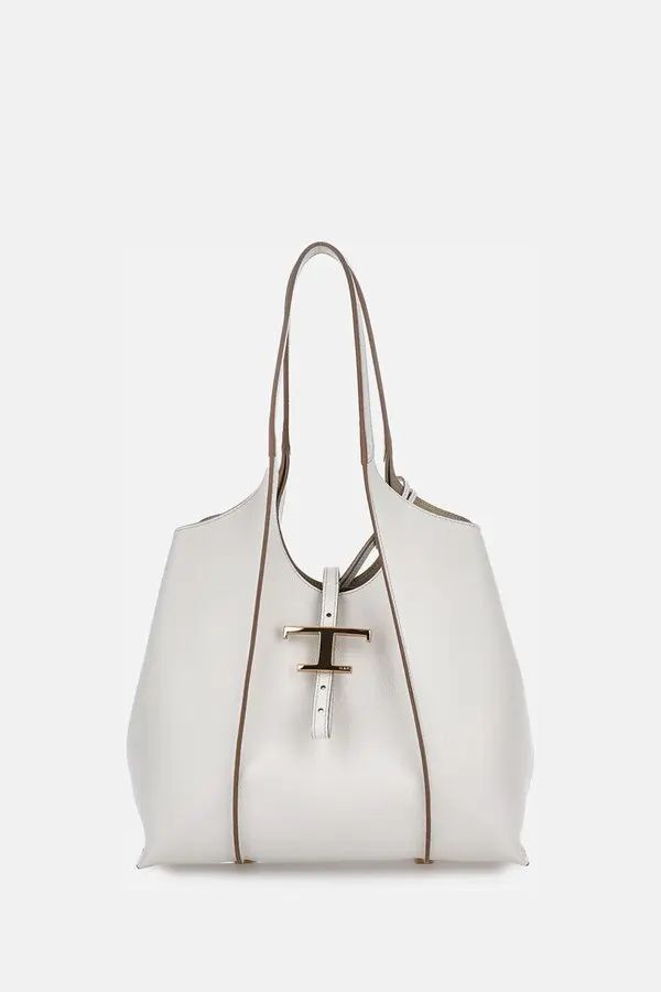 TOD'S Small Shopping Bag With T Timeless Pendant