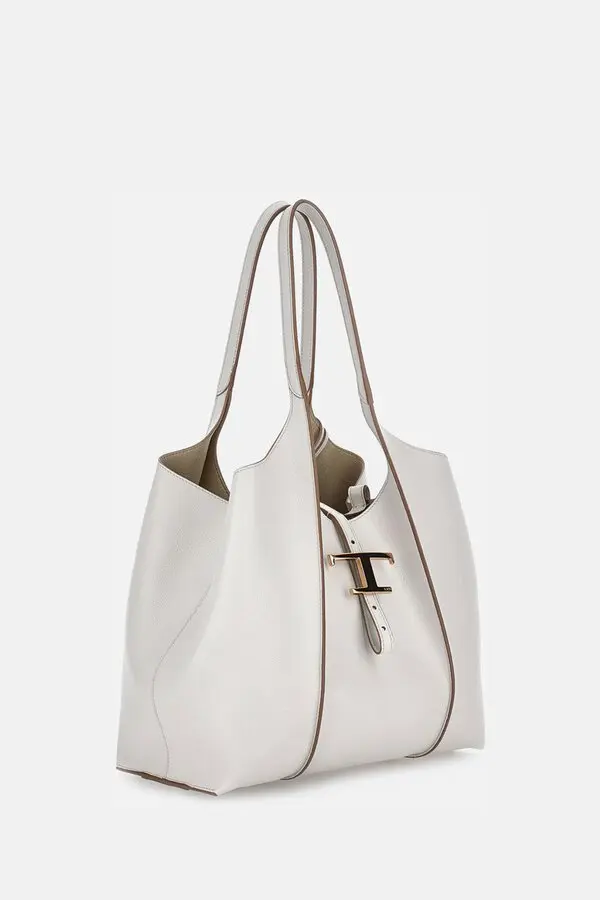 TOD'S Small Shopping Bag With T Timeless Pendant