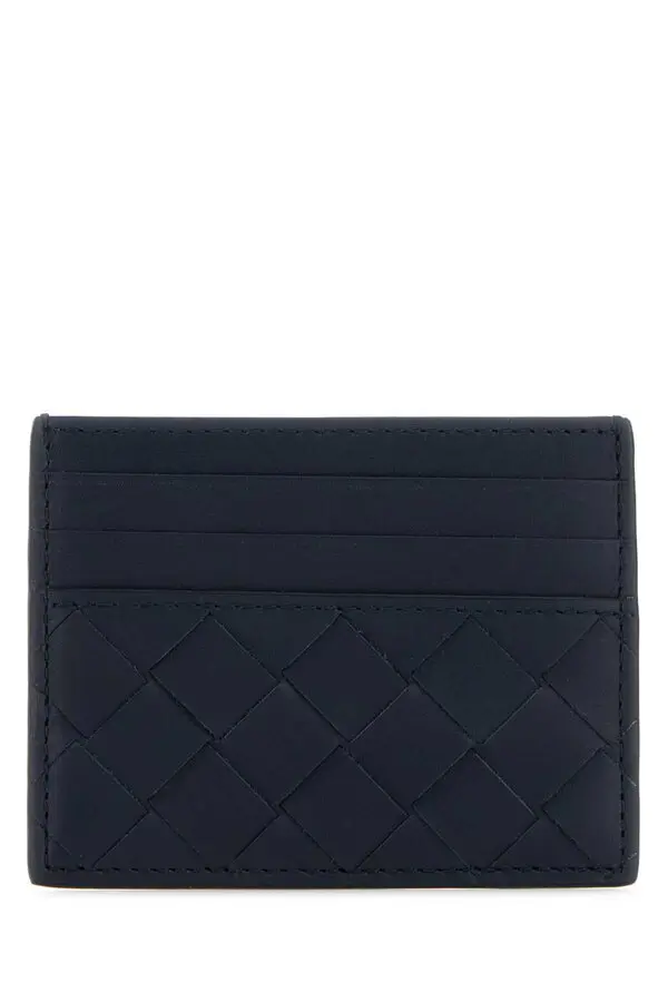 Bottega Veneta Two-tone Leather Intrecciato Card Holder - Multicolor