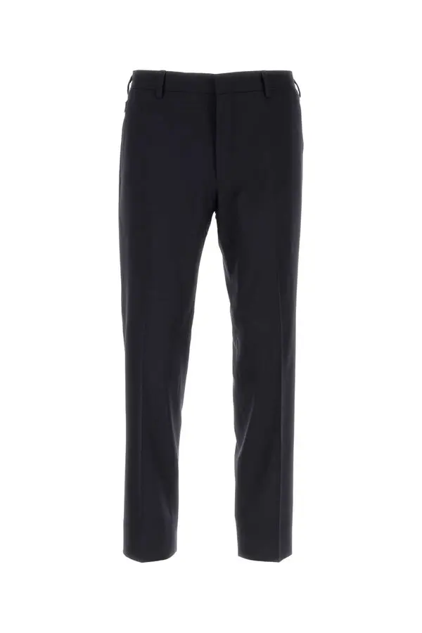 Prada Stretch Wool Tailored Trousers - Blue