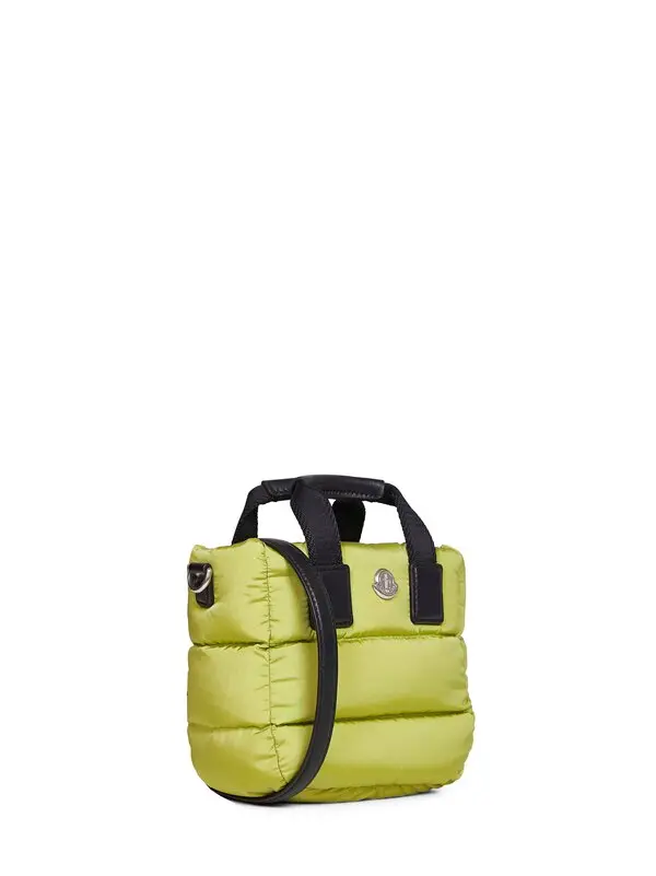 Moncler Quilted Nylon Micro Tote Bag With Logo Patch - Multicolor