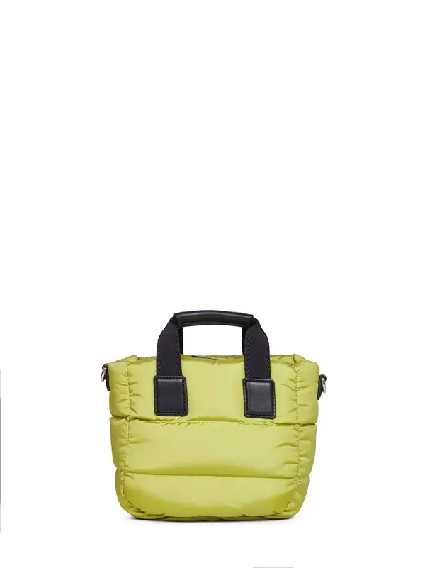 Moncler Quilted Nylon Micro Tote Bag With Logo Patch - Multicolor
