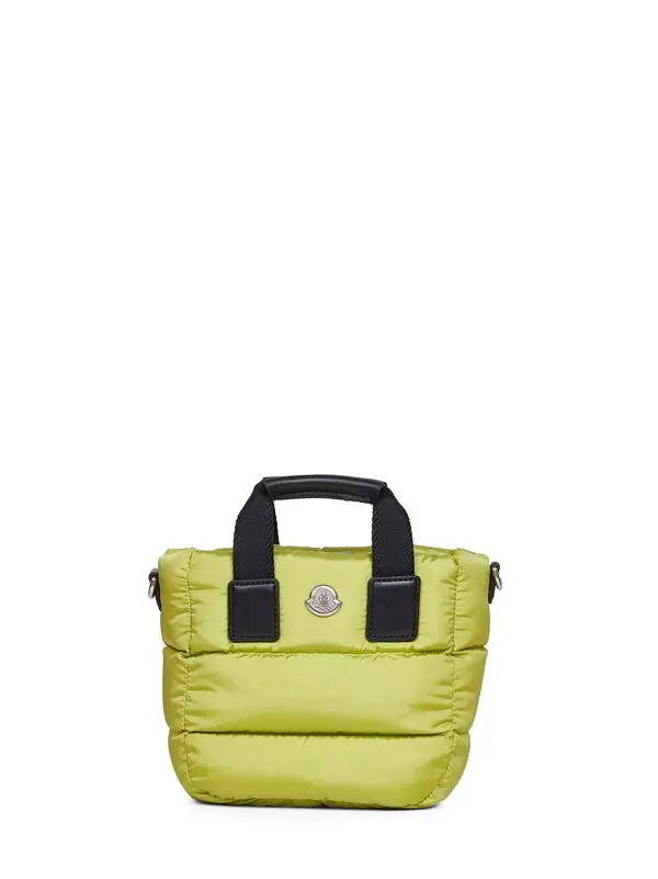 Moncler Quilted Nylon Micro Tote Bag With Logo Patch - Multicolor