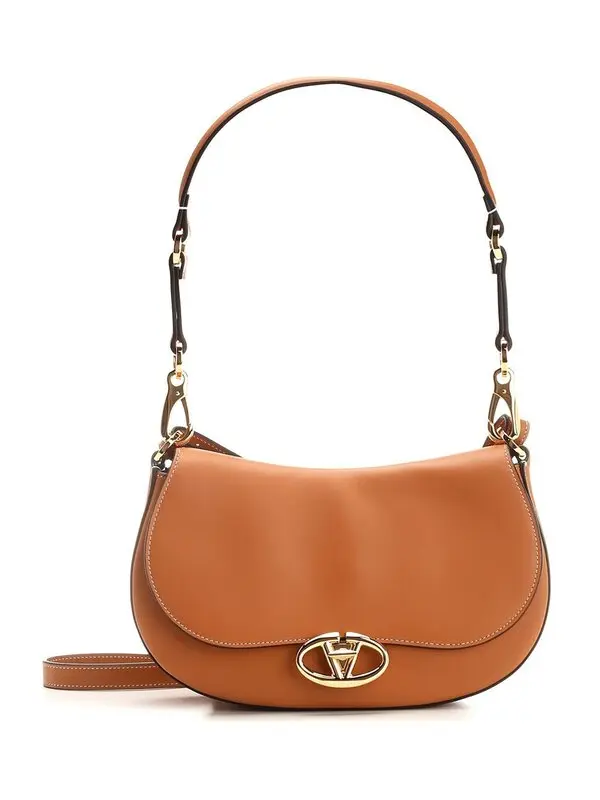 Valentino Garavani Ohval" Small Shoulder Bag - Cream