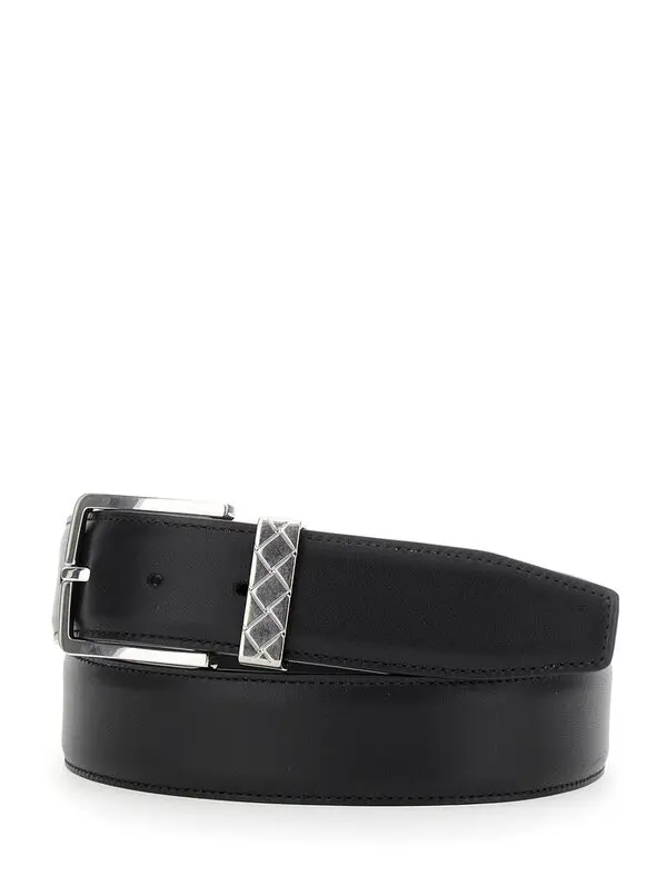 Bottega Veneta Intrecciato Detail Leather Belt - Multicolor