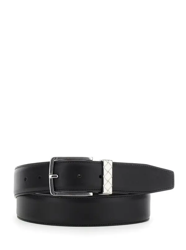 Bottega Veneta Intrecciato Detail Leather Belt - Multicolor