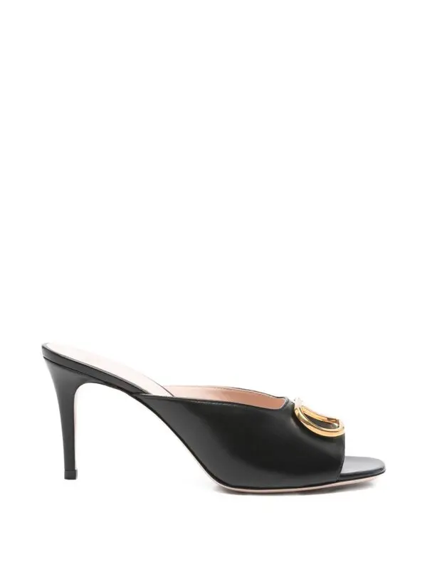 Valentino Garavani Vlogo Signature Leather Mules - Multicolor